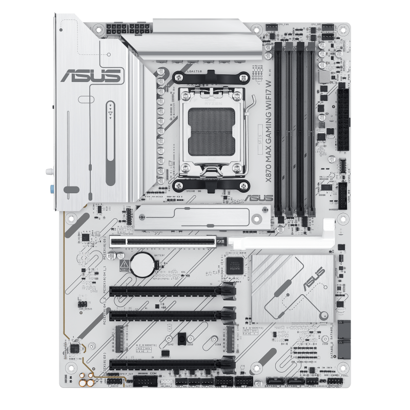 Asus X870 MAX GAMING WIFI7 AM5 ATX White Motherboard | Infiniarc